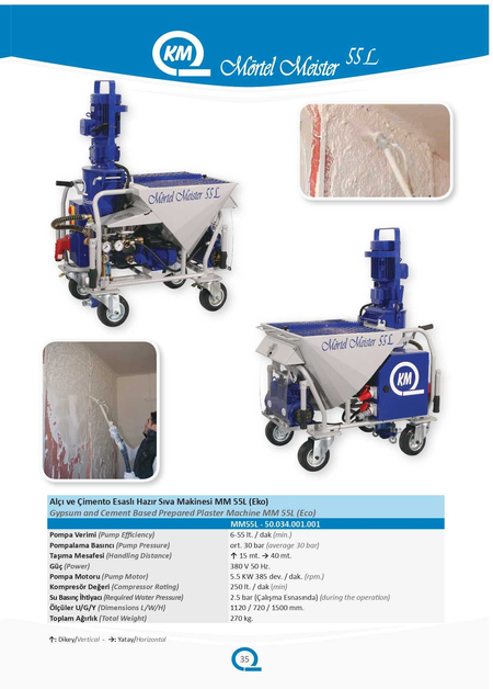 PFT/Grand/Kaleta/ASE/MixMann/Putzmeister/MortelMeister 55L