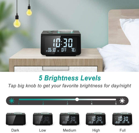 Часы будильник + Радио Small Digital Alarm Clock Radio