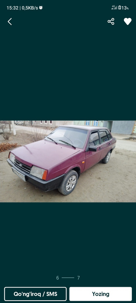 21099 moshina chotkiy minib yurupmiz