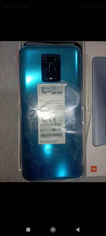 Redmi note 9s idiali  koʻp ishlatilmagan ochilmagan usta kormagan