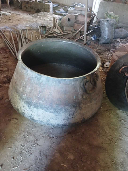 Mis qozon 70 kg guruchga mo'ljallangan, (медная казан)