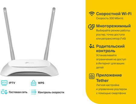1шт 165000 сум Wi-fi роутер TP-LINK TL-WR840N