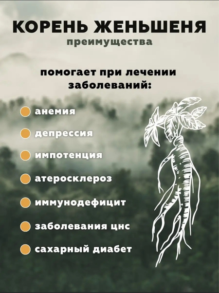 Ginseng (Корень женшенья Американский)