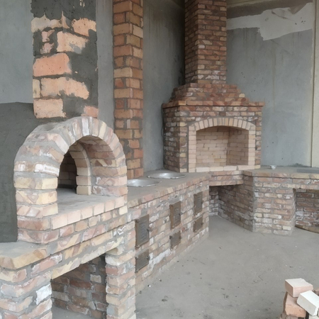 Летняя кухня камин и очаги
