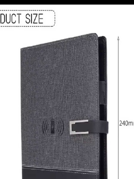 Ежедневник с зарядкой Блокнот с Power Bank и флешкой