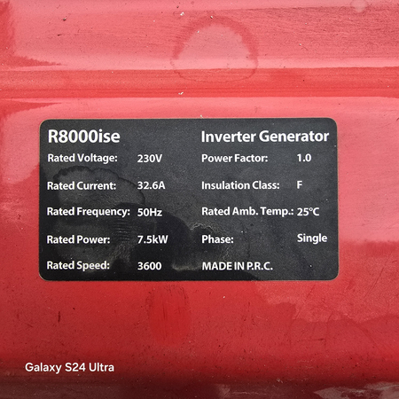 Генератор Бензиновый движок RAIXO 230V 7.5kW