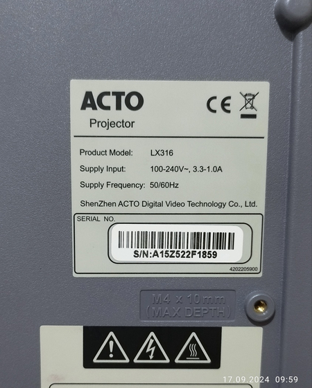 Проектор ACTO hdmi