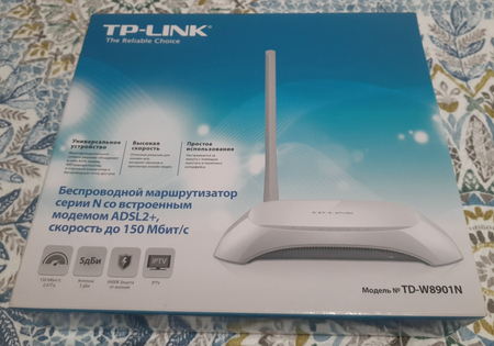 Продаётся ADSL Wi-Fi модем TP-Link TD-W8901N в отличном состоянии!