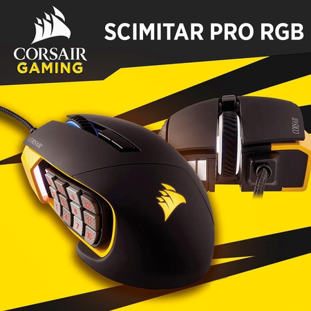 СКИДКА! CORSAIR Scimitar RGB ELITE (12прог кнопок) мышка/мышь