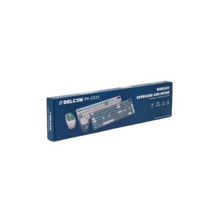 Клавиатура + Мышь DELCOM / DK-C023 / Беспроводной / Синий, Розовый