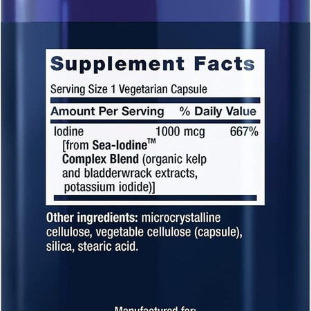 Life Extension Sea-Iodine™, йод, полученный из водорослей и пузырчатки