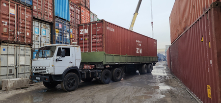 Kamaz shalanda maz pritsep 12 metr unversal kanteneravoz