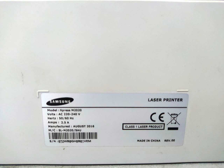 Принтер SAMSUNG M2020 (Ч/Б, USB, Картридж новый, шнуры в комплекте)