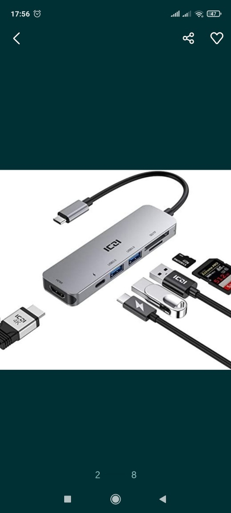 Type - c hub, usb 3.0 / 4 port