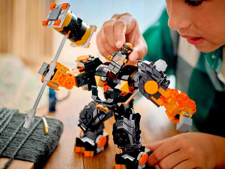 LEGO NINJAGO 71806 Dragons Rising Cole’s Elemental Earth Mech Set