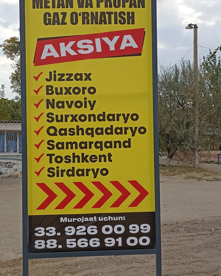 Metan va propan oʻrnatamiz kafolati bn