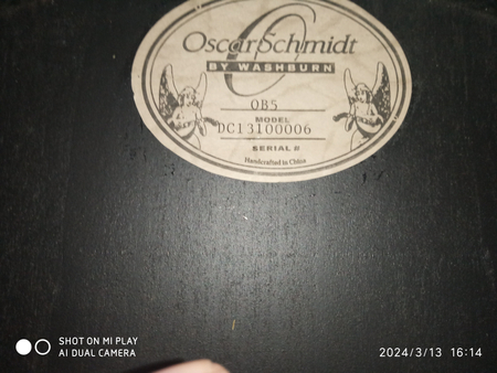 Банджо Oskar schmidt 5 струнное