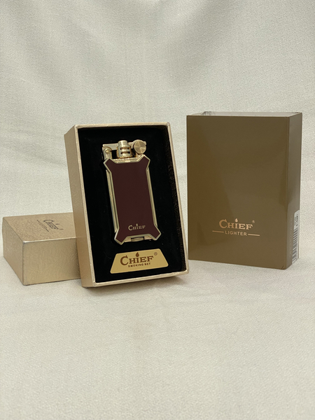 Оригинальная зажигалка бензиновая Chief. Подарочная зажигалка