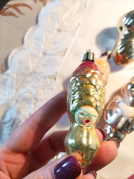 Редкие ёлочные игрушки СССР,стекло.