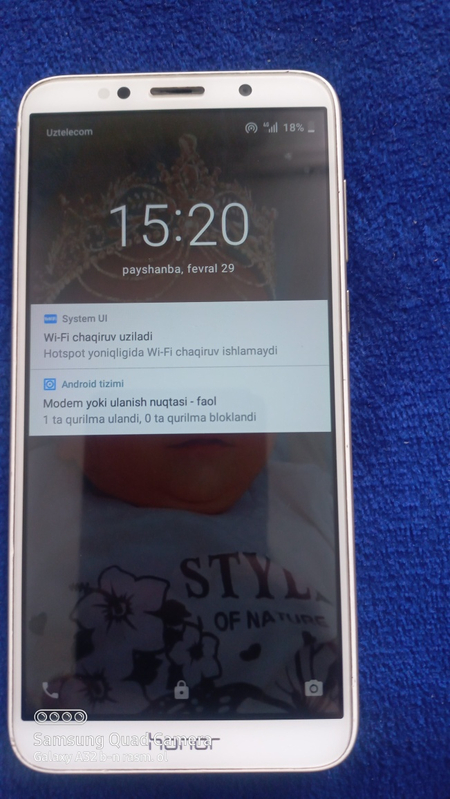 Honor7s MODEL DRA-LX5    andiroid8.1