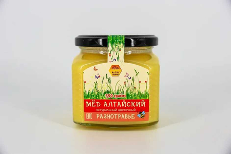 Алтайский мёд. 1 литровый банки