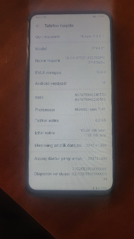 Huawei Y9 C 128/6