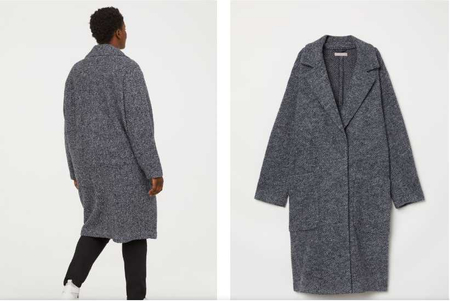 Новое шерстяное пальто H&M, размер XL (56/58)