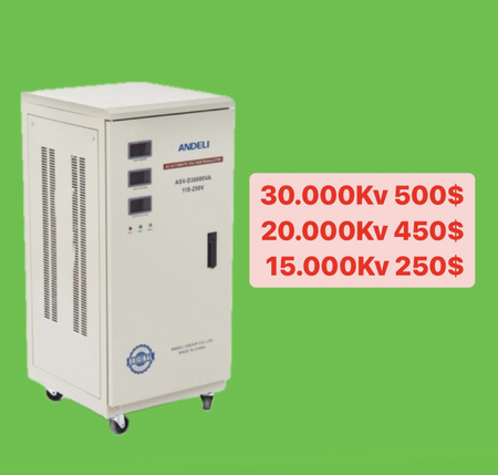 Стабилизаторы напряжения переменного тока “ANDELI” серии SVC -30KVA
