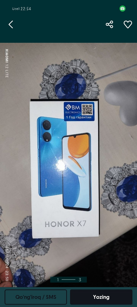 Honor x7b 128gb ideal