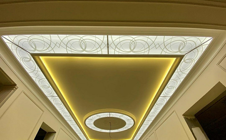 Оргстекло Витраж, Душавой кабина, Фотообои Ромбик