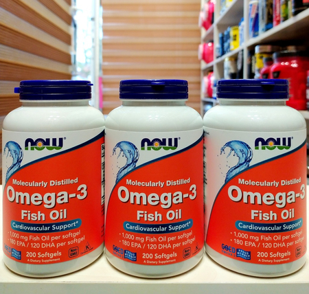 Omega 3 от Now Foods 200 капсул.