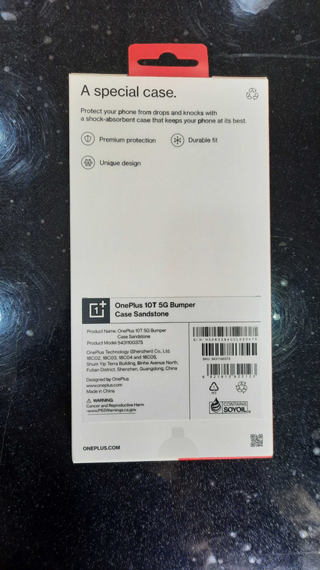 OnePlus 10T 5G uchun, Original qumtoshli bamper g`ilofi.