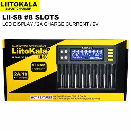 Liito-kalla Lii-8s Зарядное устройство для Литионных Аккумуляторов