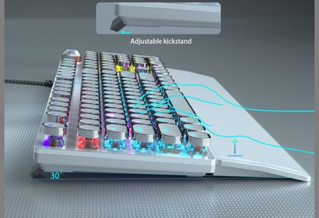 Клавиатура RGB AULA F2028 white