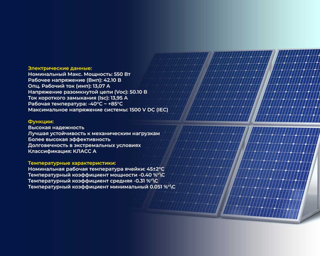Quyosh panellari | Солнечные панели | 550w