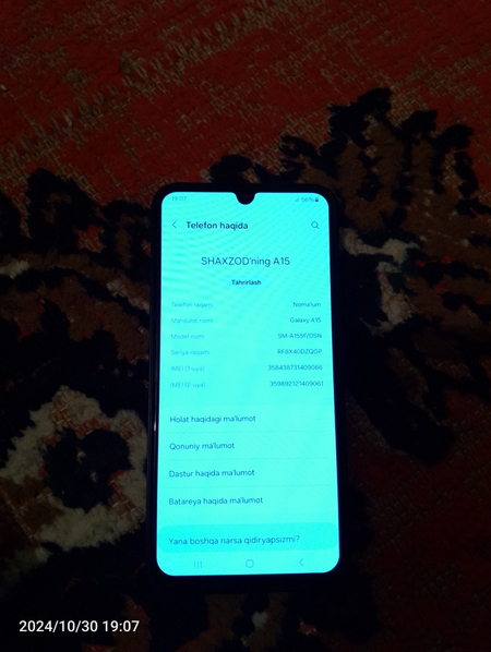 Samsung a15 6 128