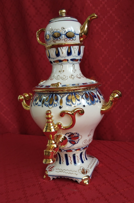 Самоварчик Гжель