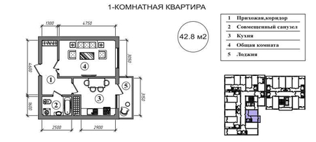 Рассрочка на 38 месяцев. 1 ком. квартира в Яшнабадском районе. (KB)