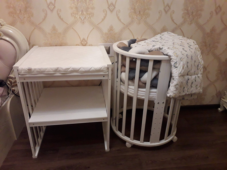 Детская кроватка 9в1 с маятником