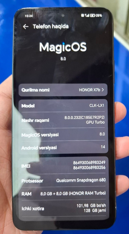 HONOR X7b 128tali
