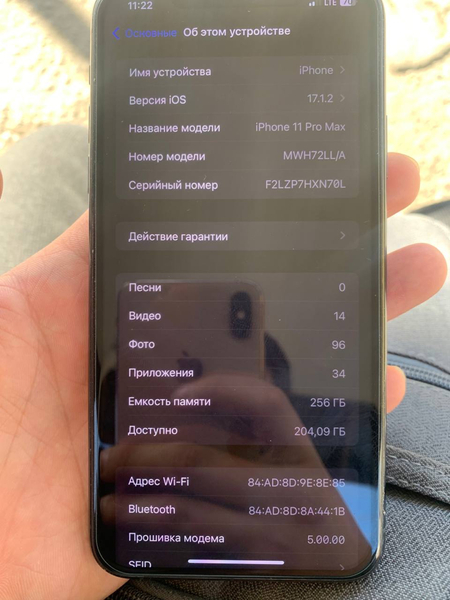 Iphone 11 pro max 256gb