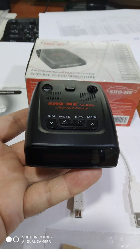Radar detector b/u Sho-me G-800 Signature s GPS модулем 50y.e.