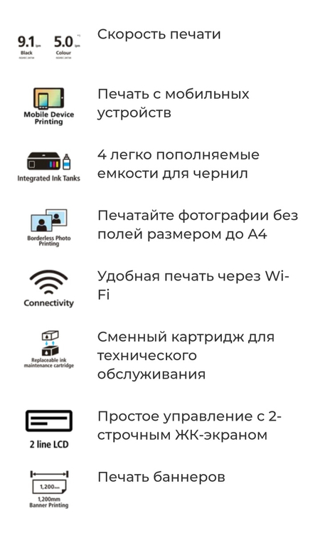 В наличии Принтеры Canon Pixma G3420
