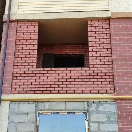 Балконга гишт терамиз кладка балкон