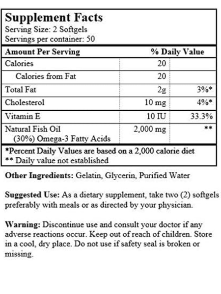 Omega 3 deep dea fish oil