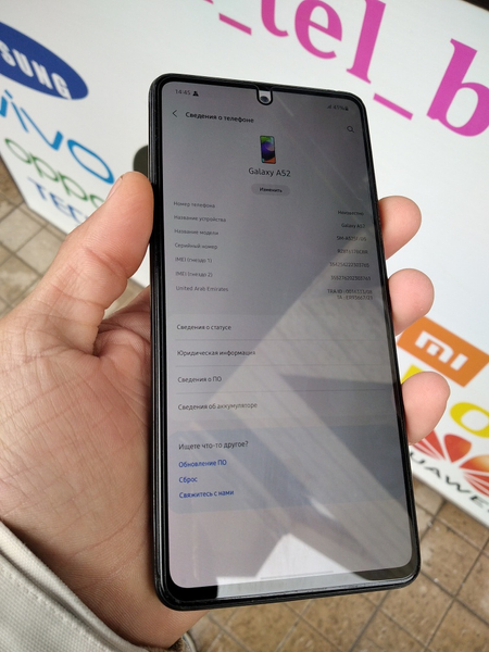 Samsung A52 1oy kafolat xolatlari ideyal karopka yoq...bizda xammadan