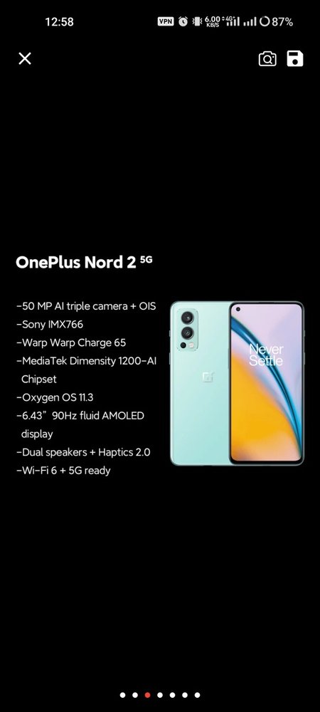 OnePlus nord2 5g 12/256gb blue haze
