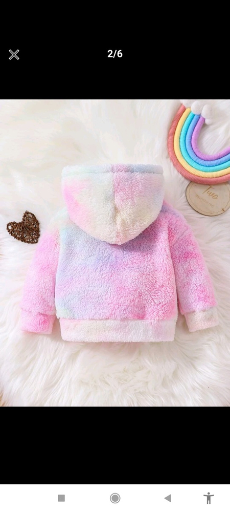 Толстовка Baby Tie Dye Teddy с капюшоном