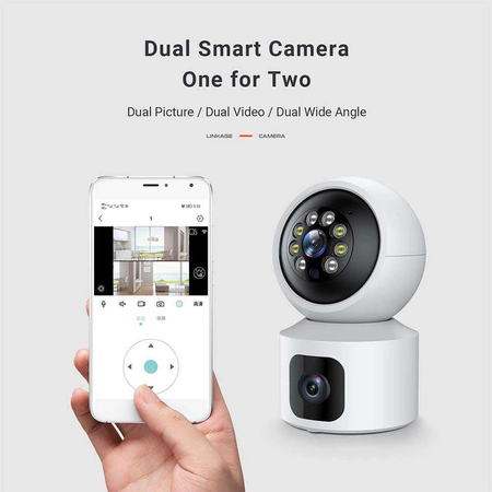 4G Kamera 360⁰ 2+2 MP 2 tomonlama ovozli ColorVu