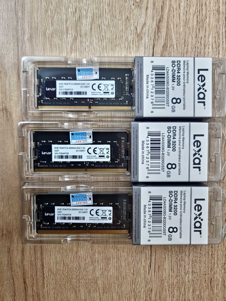 Lexar 8GB-16GB DDR4 3200Mhz ОЗУ Для Ноутбука в количестве + Гарантия